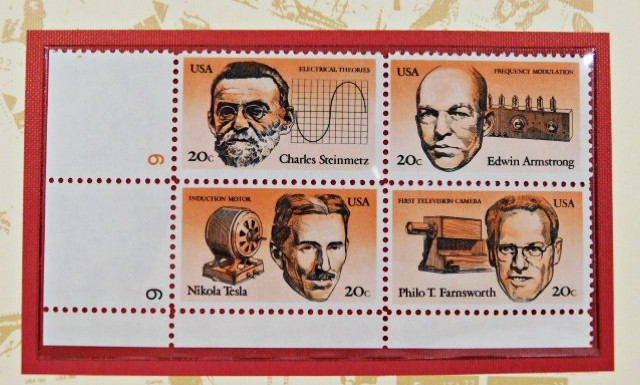 (2) U.S Commemorative Stamp Blocks "American Inventor AND Ballooning ...