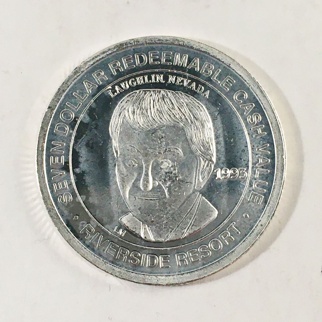 20 Grams .999 Fine Proof Silver Medallion*$7 Game Token for Riverside ...