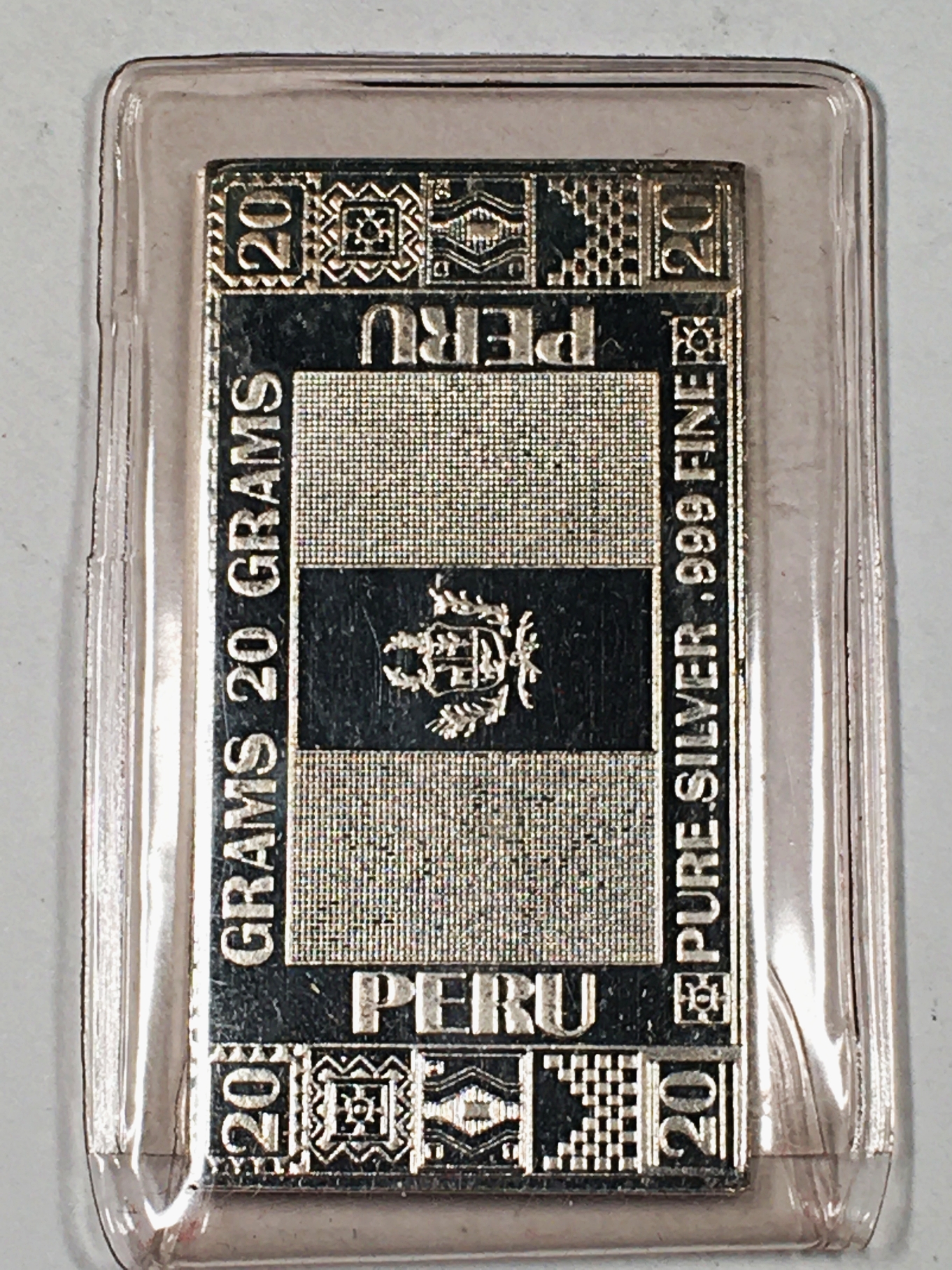 20 grams .999 Fine Silver Bar*The Silver Mint*Peru | Property Room