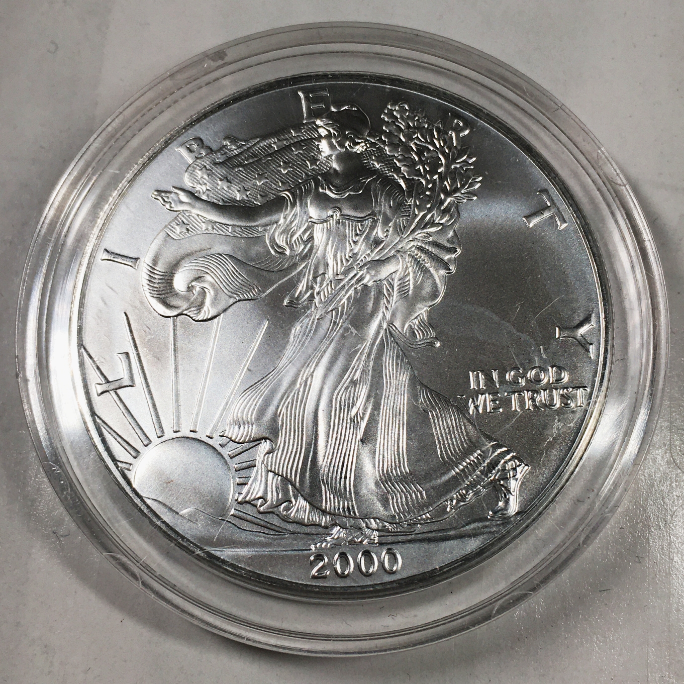 2000 American Silver Eagle*1oz .999 Fine Silver*In Protective Capsule | Property Room