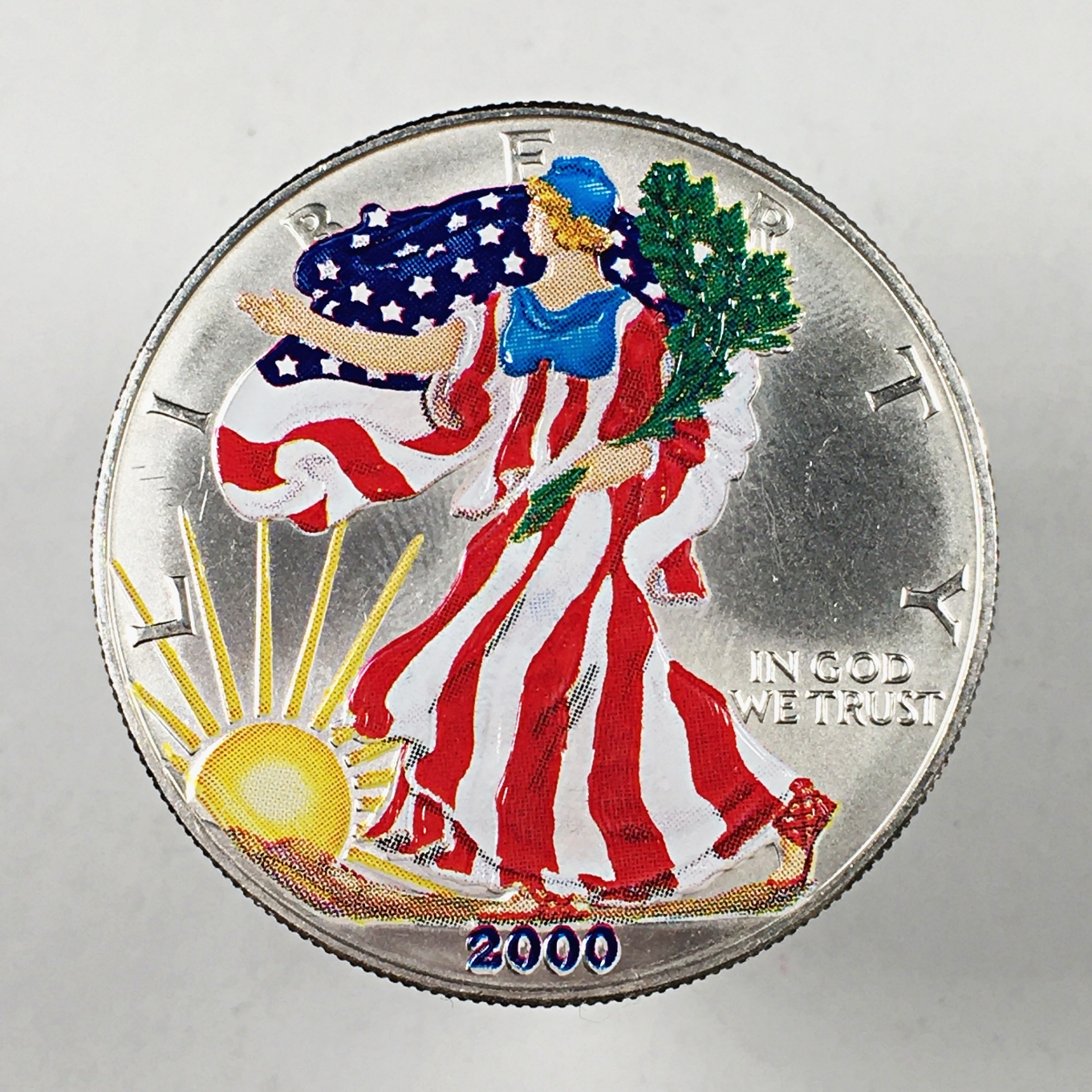 2000 Colorized American Silver Eagle*1oz .999 Fine Silver | Property Room