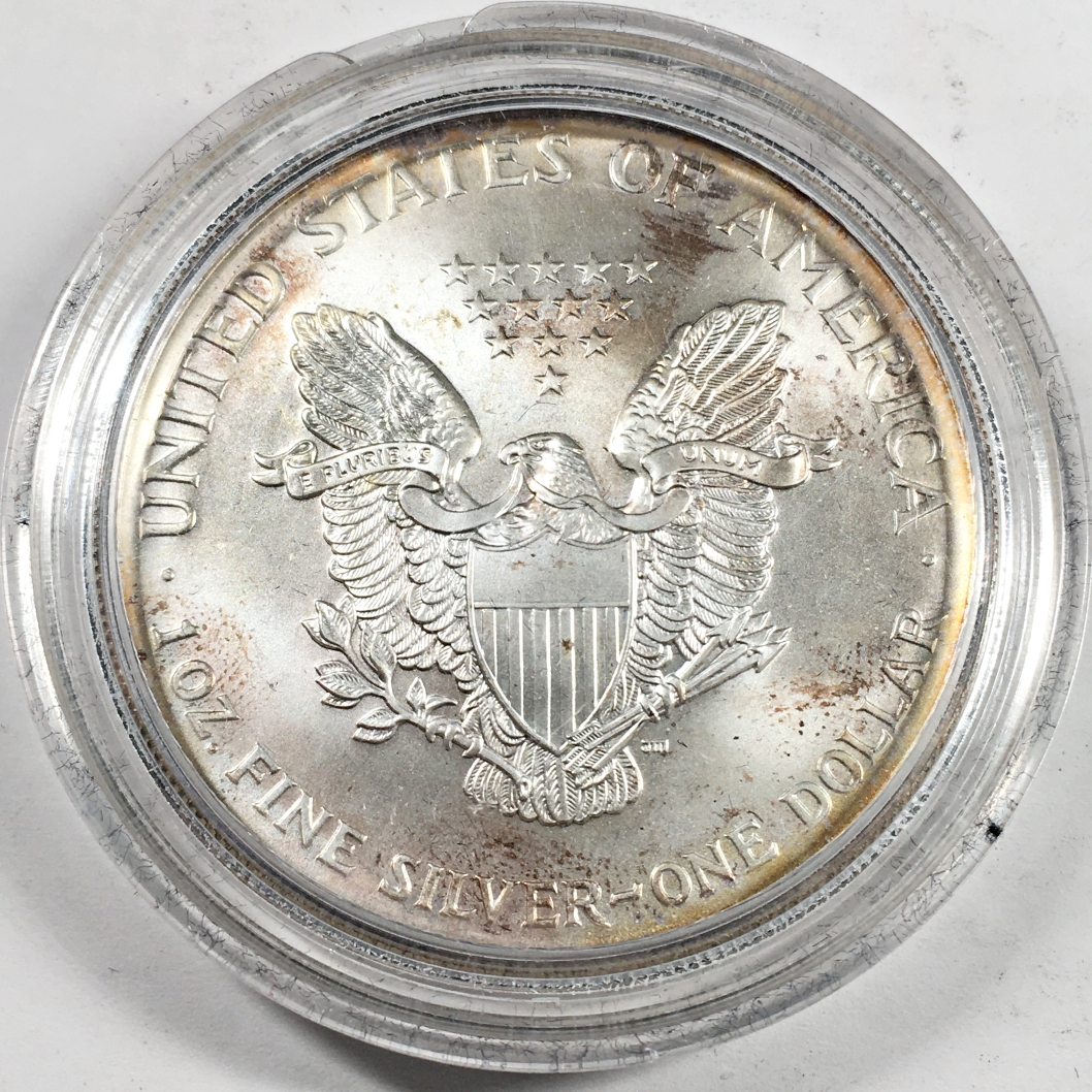 2000 Colorized American Silver Eagle*One Troy Ounce .999 Fine Silver ...