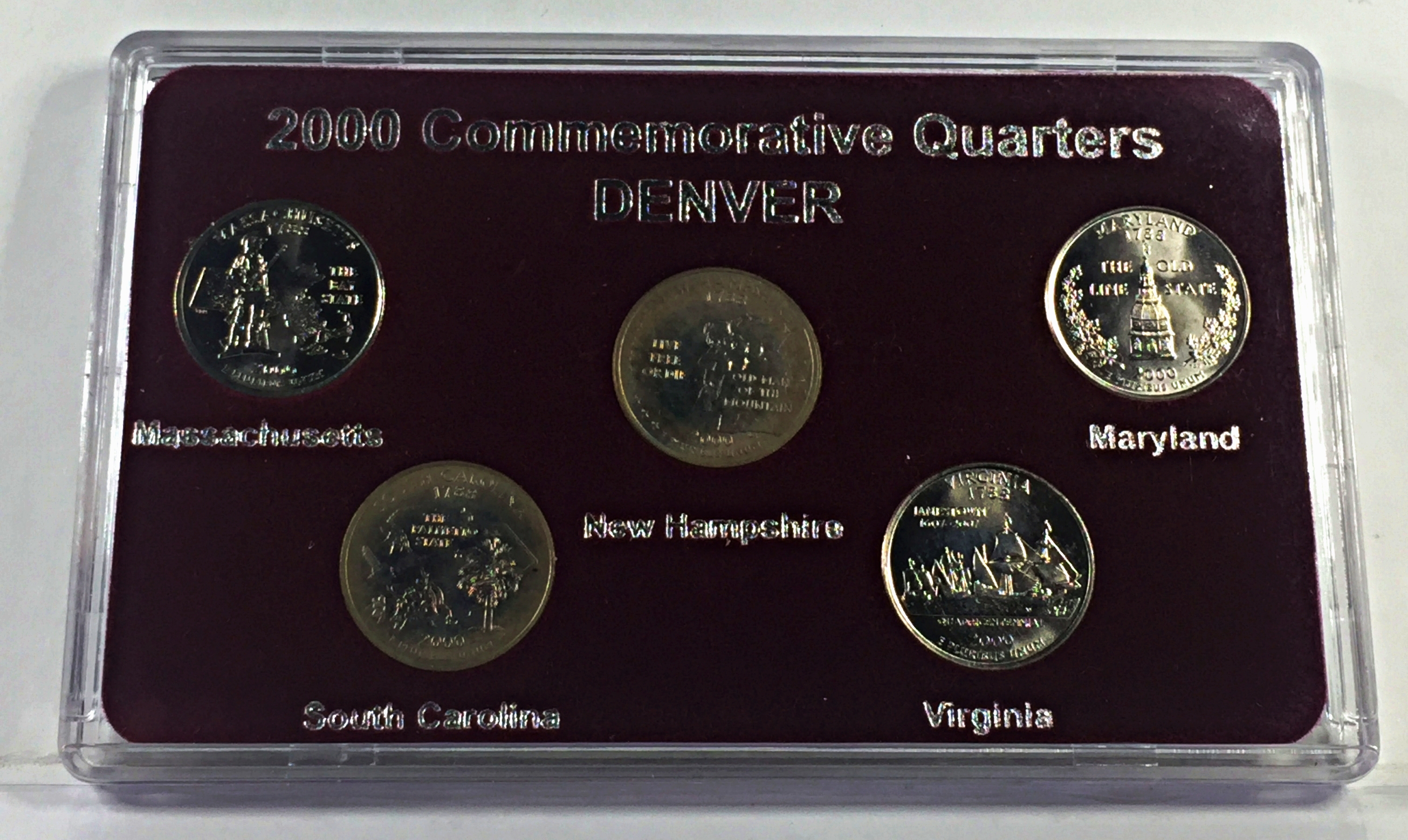 2000 Denver Mint Commemorative State Quarters*In Custom Holder ...
