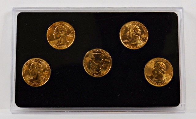 2000 Gold Edition Commemorative State Quarters*24K Gold Layered*In ...
