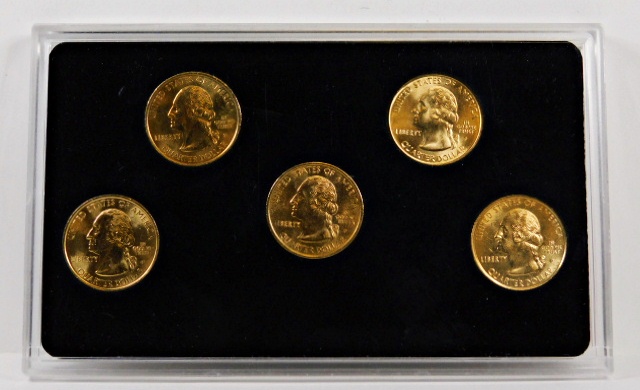 2000 Gold Edition Commemorative State Quarters*24K Gold Layered*In ...