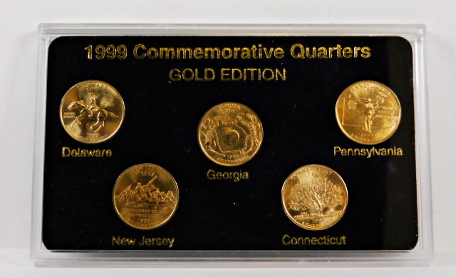 2000 Gold Edition Commemorative State Quarters*24K Gold Layered*In ...