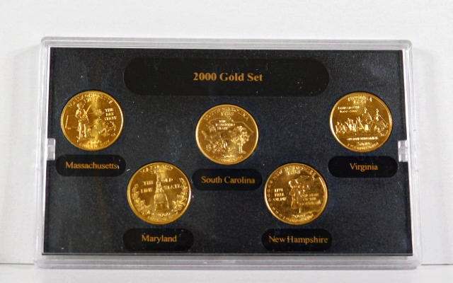 2000 Gold Edition State Quarter Collection*24K Gold Layered*Original ...