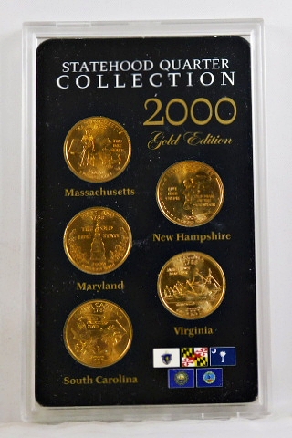 2000 Gold Layered Commemorative State Quarters*In Original Mint ...