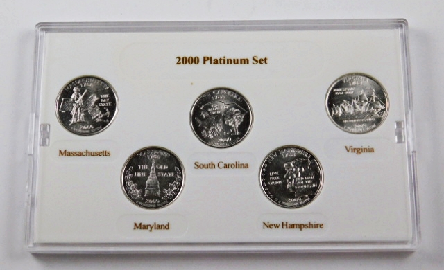 2000 Platinum Edition State Quarter Collection*In Original Packaging ...