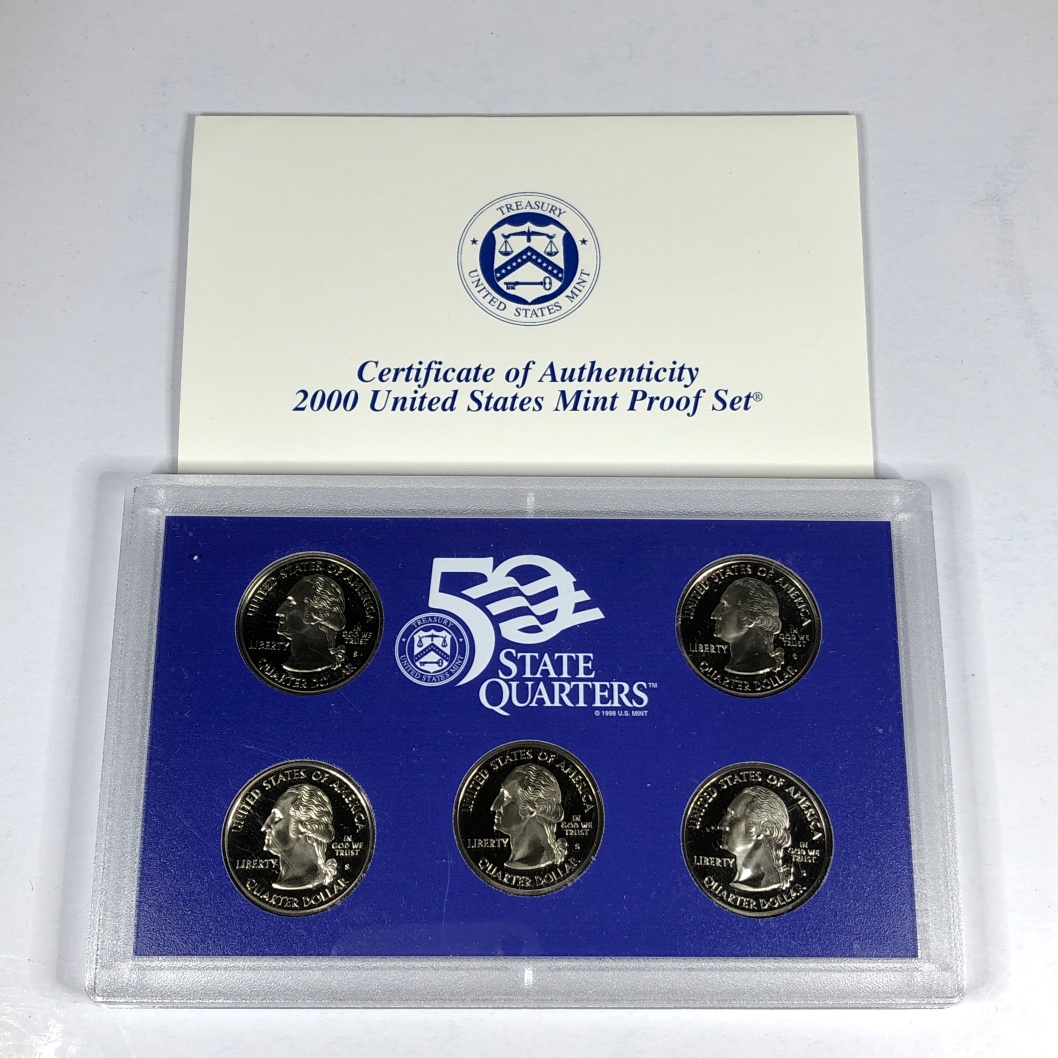 2000 United States Mint Proof set*Includes Commemorative Quarters ...