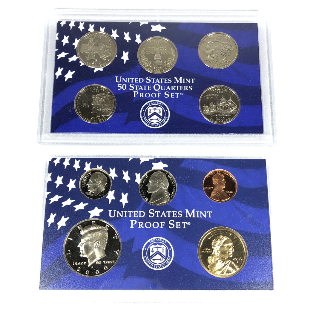 2000 United States Mint Proof set*Includes Commemorative Quarters ...