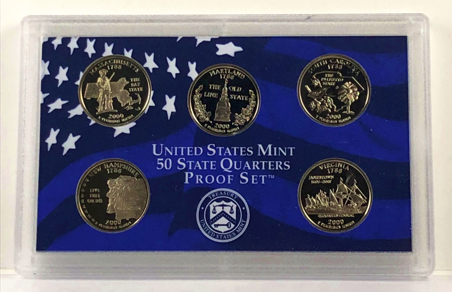 2000 United States Mint States Quarters Proof Set*In Custom US Mint ...