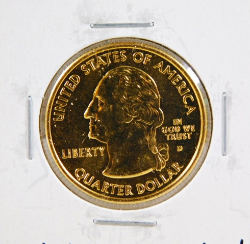 2000-D 24K Gold Layered Maryland Commemorative Quarter | Property Room