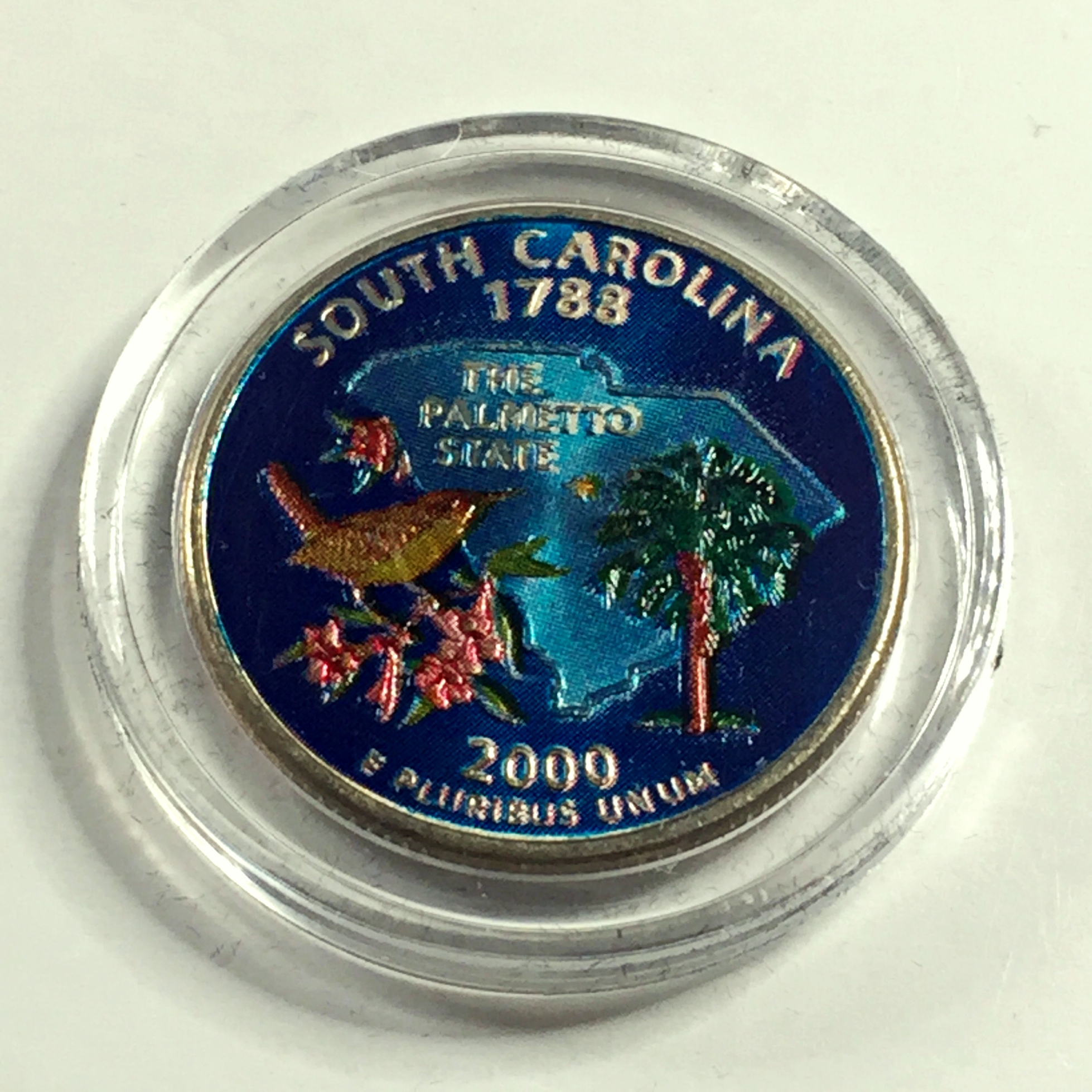 2000-P Colorized South Carolina State Commemorative Quarter*Specialized ...