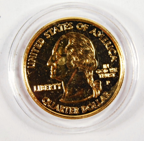 2000-P Hologram 24K Gold Layered Maryland State Quarter*Uncirculated in ...