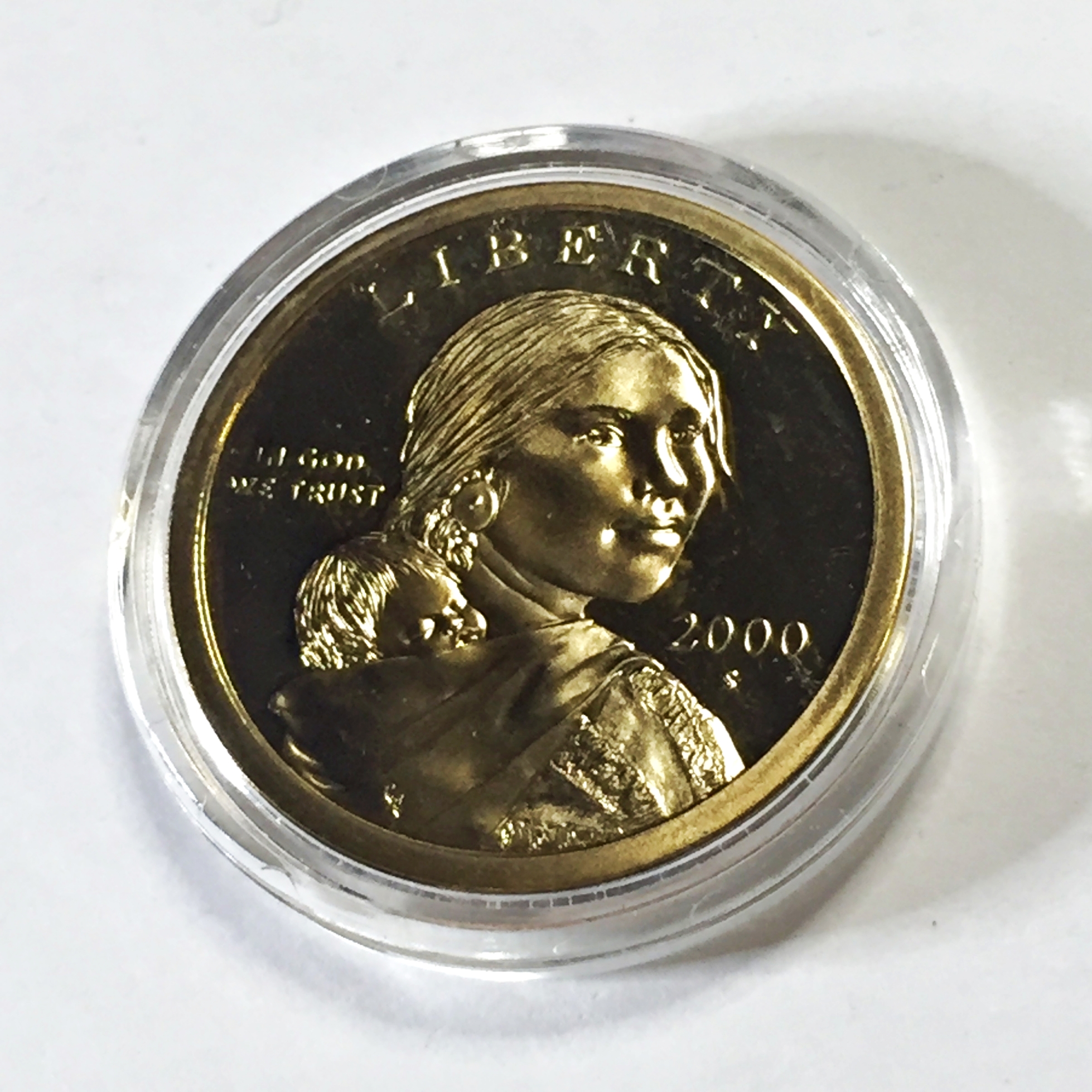 2000-S Proof Sacagawea Commemorative Dollar*DCAM*In Protective Capsule ...