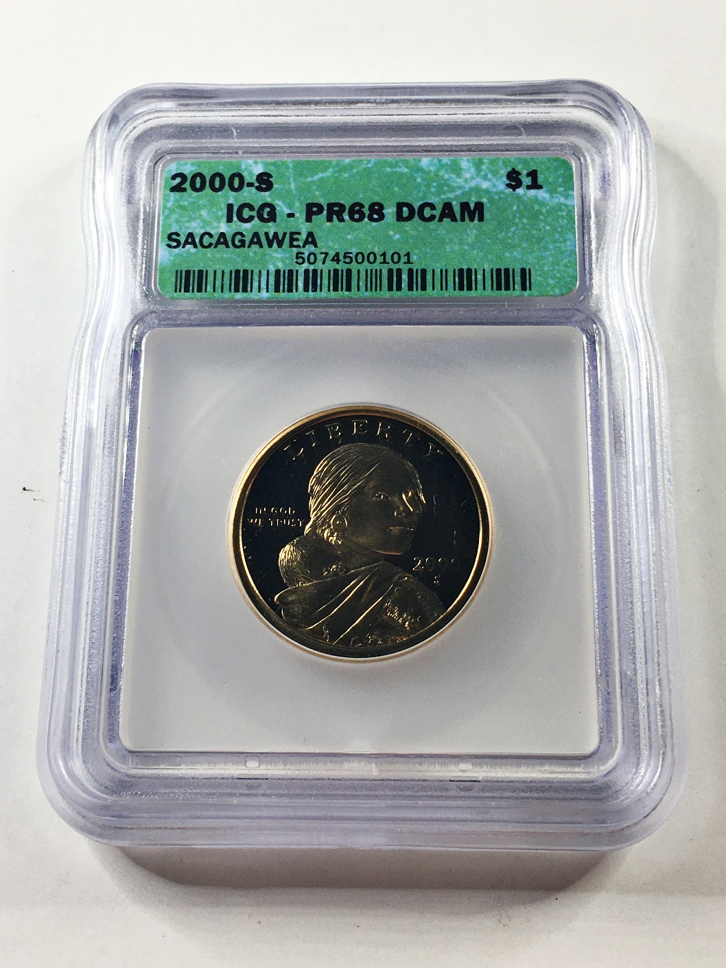 2000-S Proof Sacagawea Commemorative Dollar*Graded PR68 DCAM by ICG | Property Room