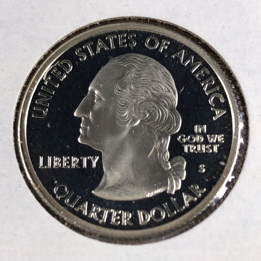 2000-S Proof Silver Virginia State Commemorative Washington Quarter ...