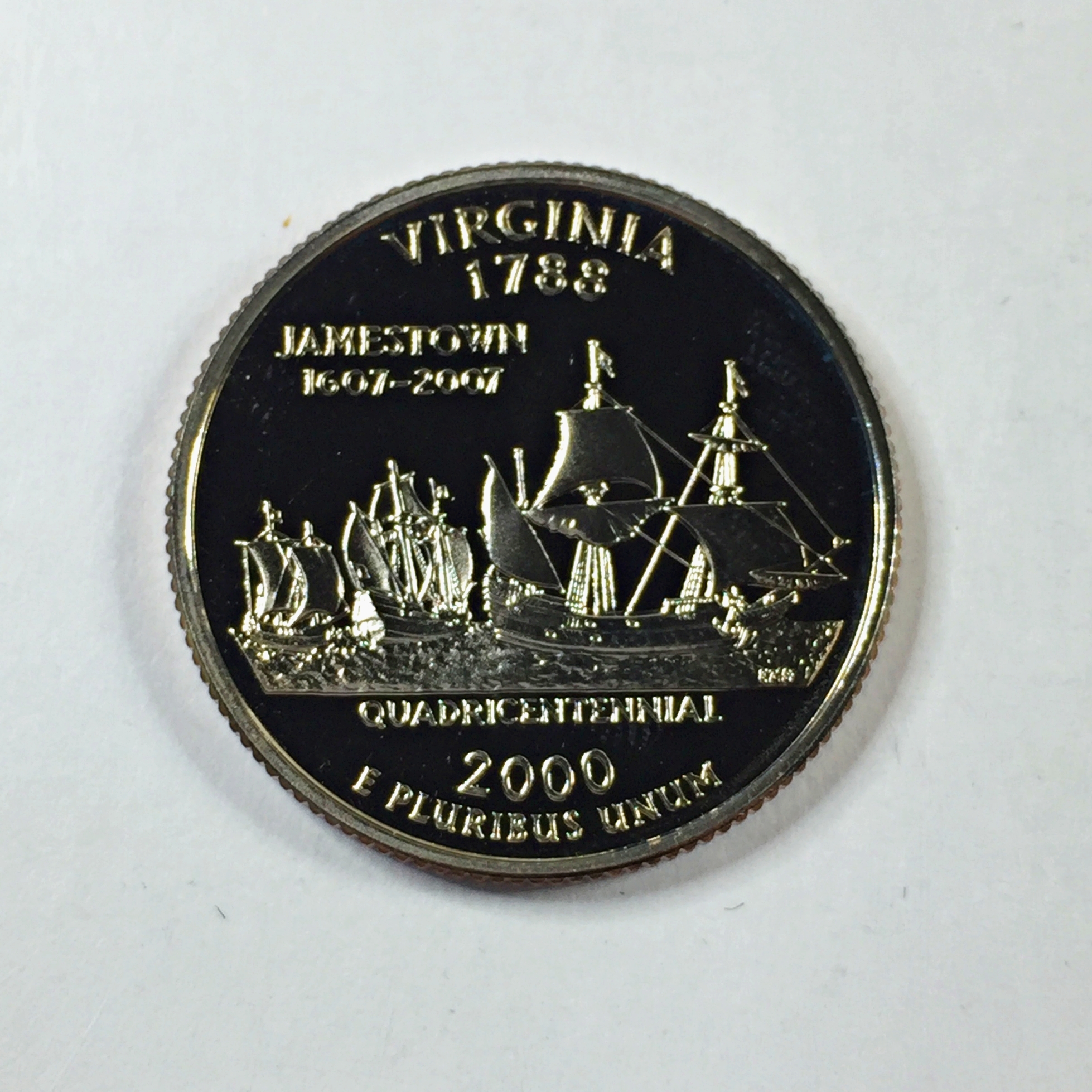 2000-S PROOF Virginia Washington Statehood Commemorative Quarter - Deep ...