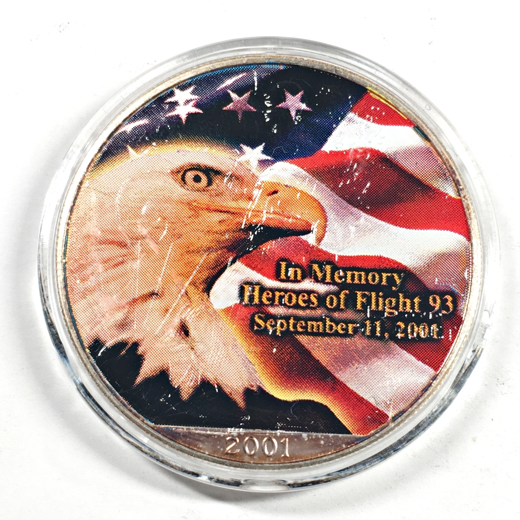2001 Colorized American Silver Eagle*One Troy Ounce .999 Fine Silver ...