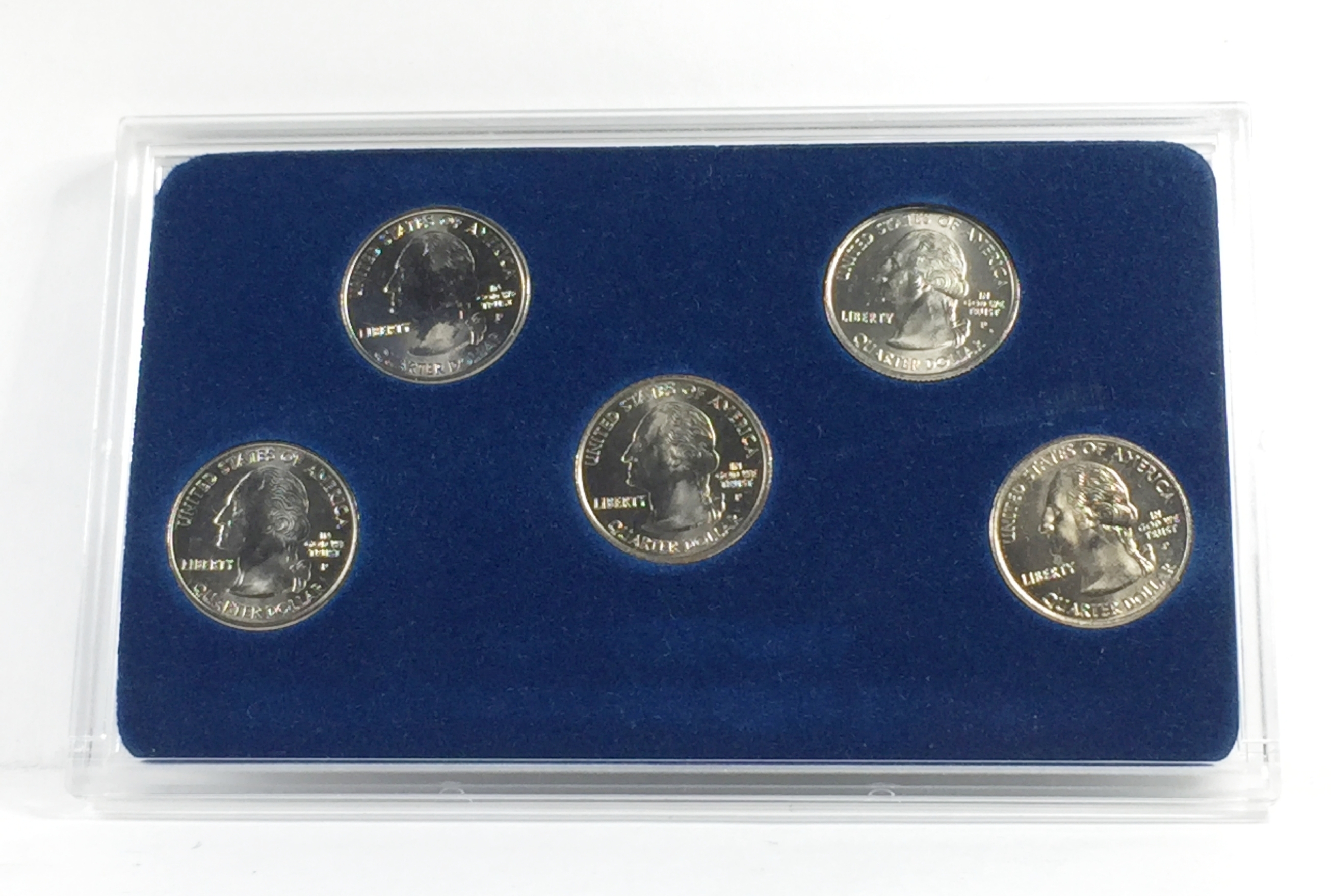 2001 Commemorative State Quarters*Philadelphia Mint*Custom Holder and ...