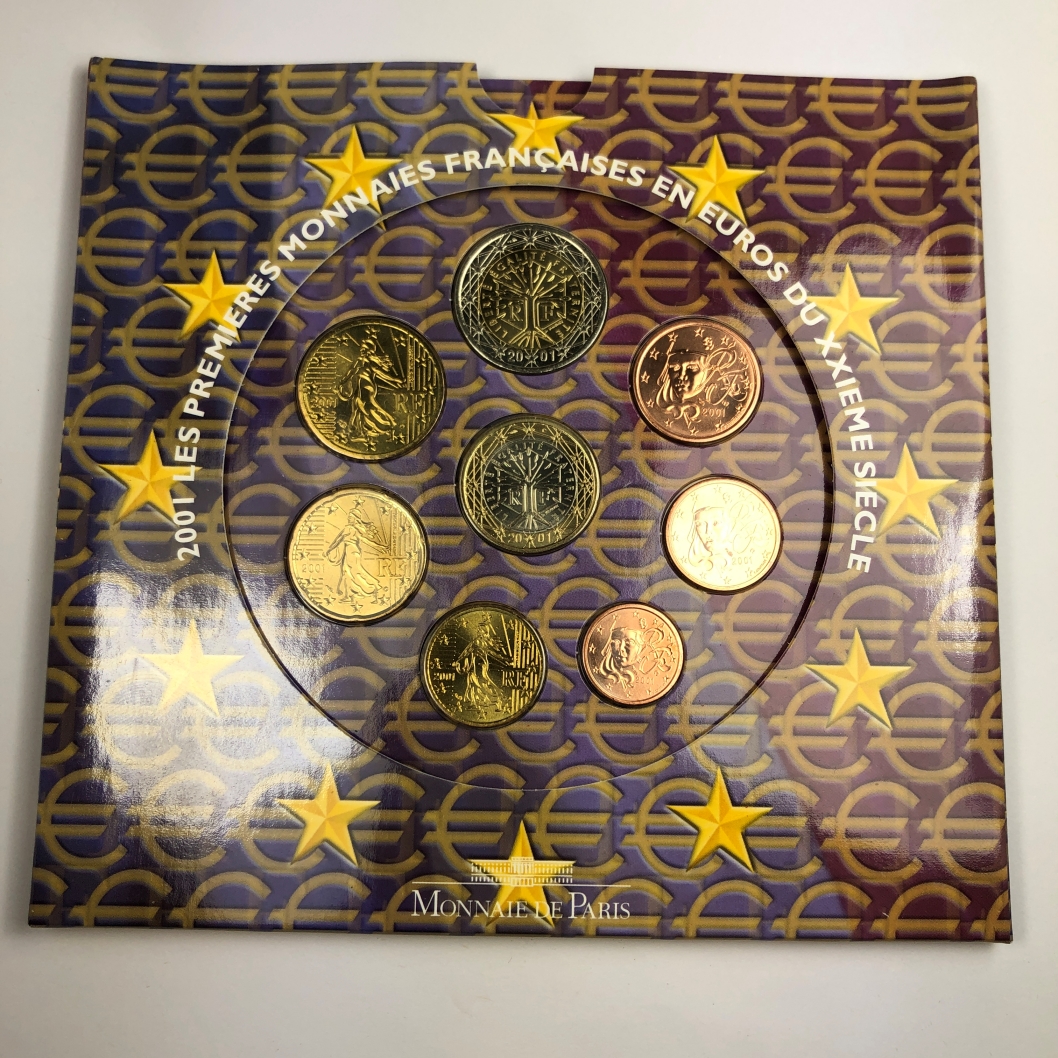 2001 French Euro Type Set in Orginal Mint Packaging | Property Room