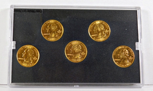 2001 Gold Edition State Quarter Collection*24K Gold Layered*Original ...