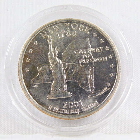 2001 New York Statehood Quarter Colorized Tsunami Relief To South Asia ...