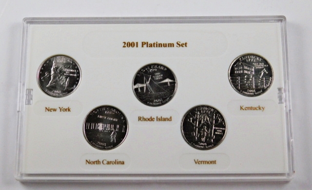 2001 Platinum Edition State Quarter Collection*In Original Packaging ...