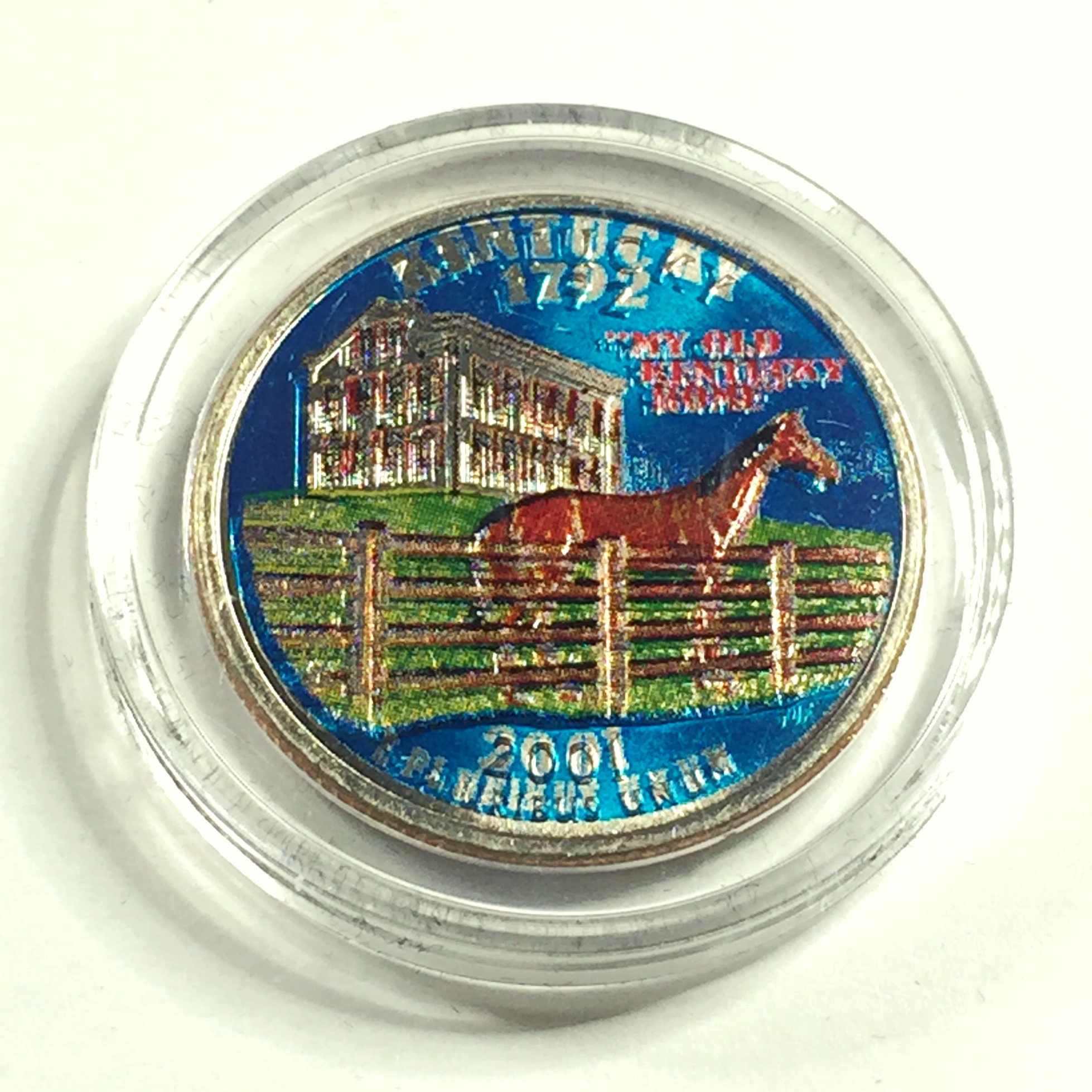 2001-D Colorized Kentucky State Commemorative Quarter*Specialized ...