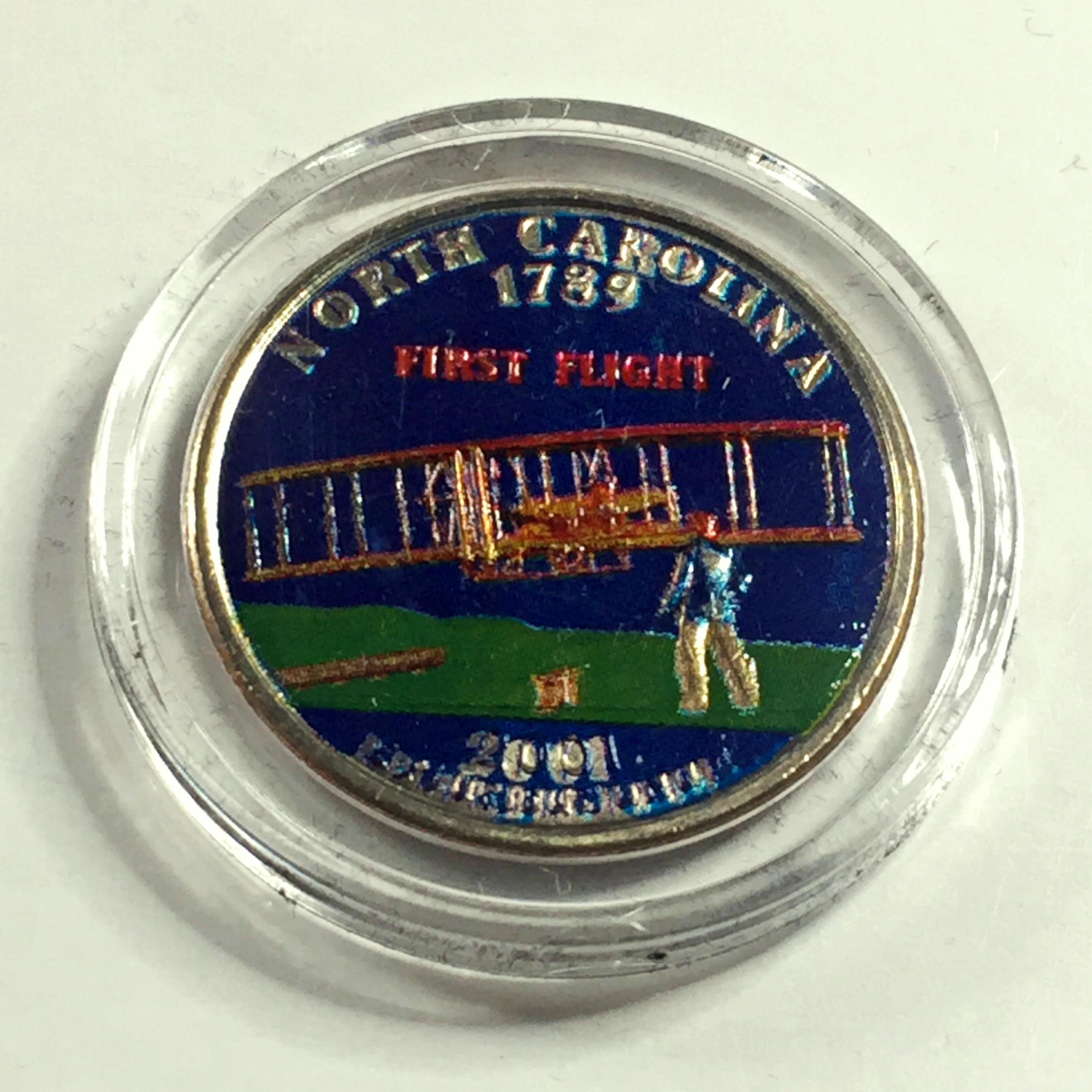 2001-P Colorized North Carolina State Commemorative Quarter*Specialized ...