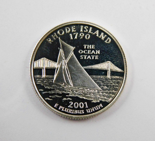 2001-S Proof Silver Rhode Island Commemorative Quarter*DCAM | Property Room