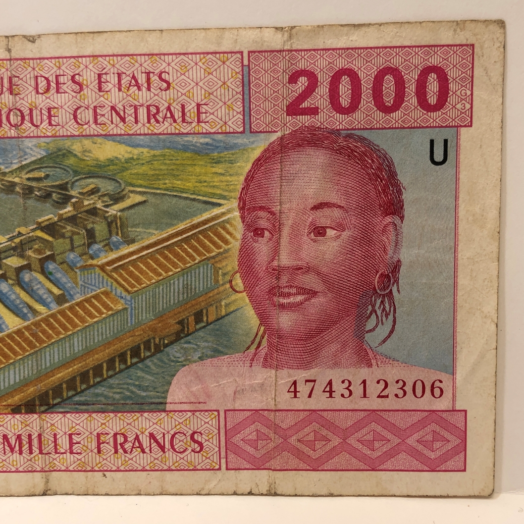 2002 Bank of the Central African States 2000 Francs *Rare Well ...