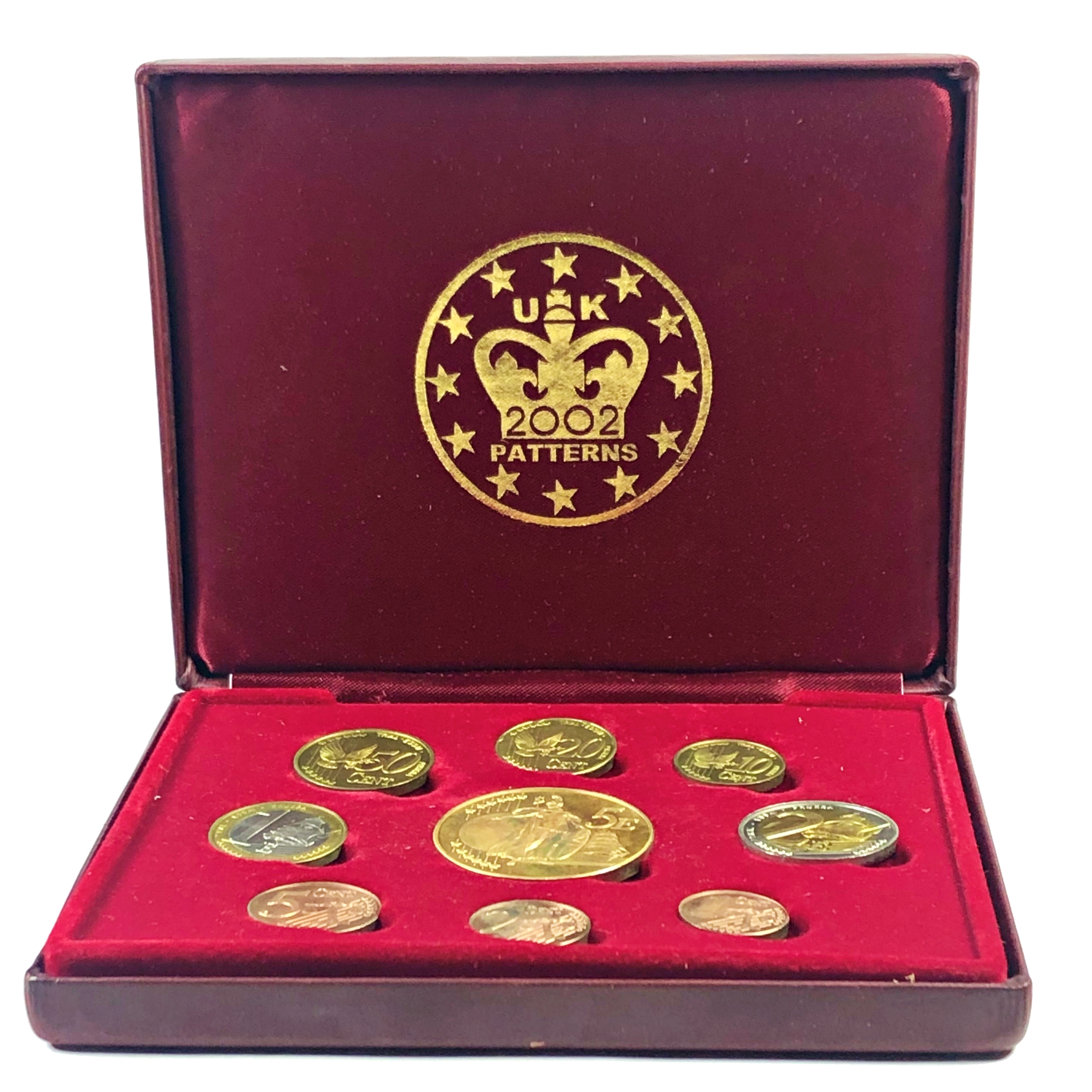 2002 Euro Prototype Pattern Coin Set for the United Kingdom*In Nice ...