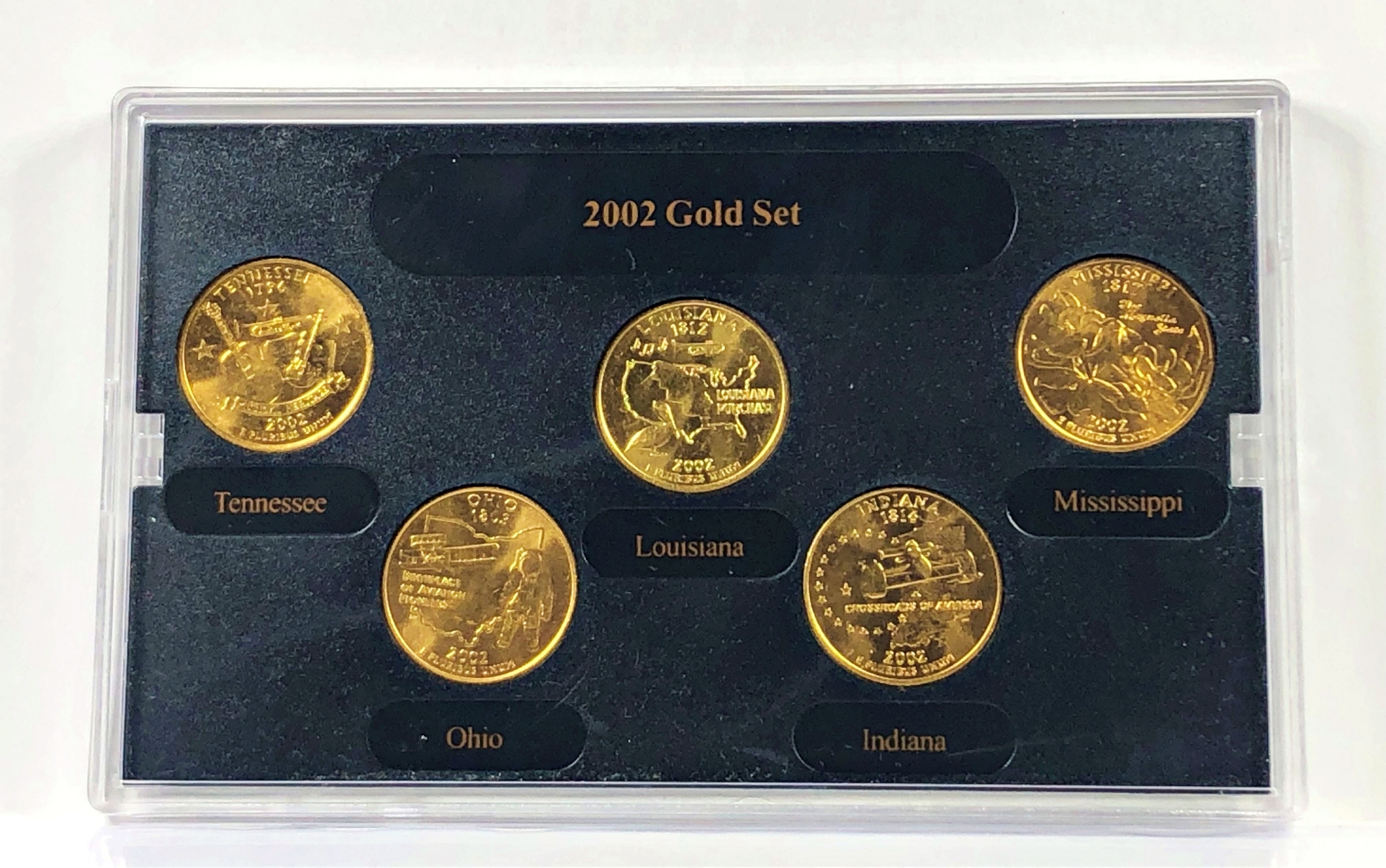 2002 Gold Edition of US Mint Commemorative Quarters*24K Gold Layered*In ...
