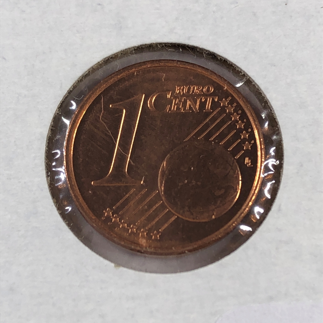 2002 Ireland European Union 1 Cent Euro*High Grade Red | Property Room