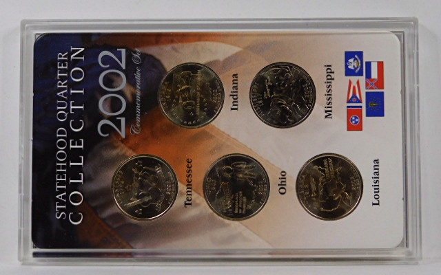 2002 Philadelphia Edition of the 50 States Commemorative Quarters*Five ...