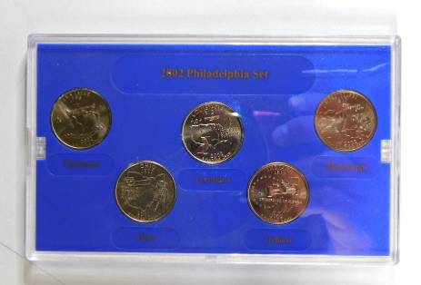 2002 Philadelphia Mint Edition State Quarter Collection*In Original Box ...