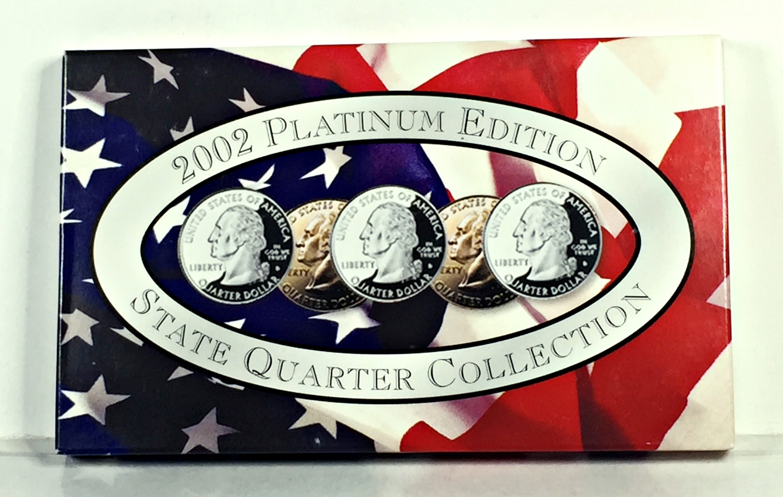 2002 Platinum Layered Edition State Quarter Collection*In Custom Holder ...