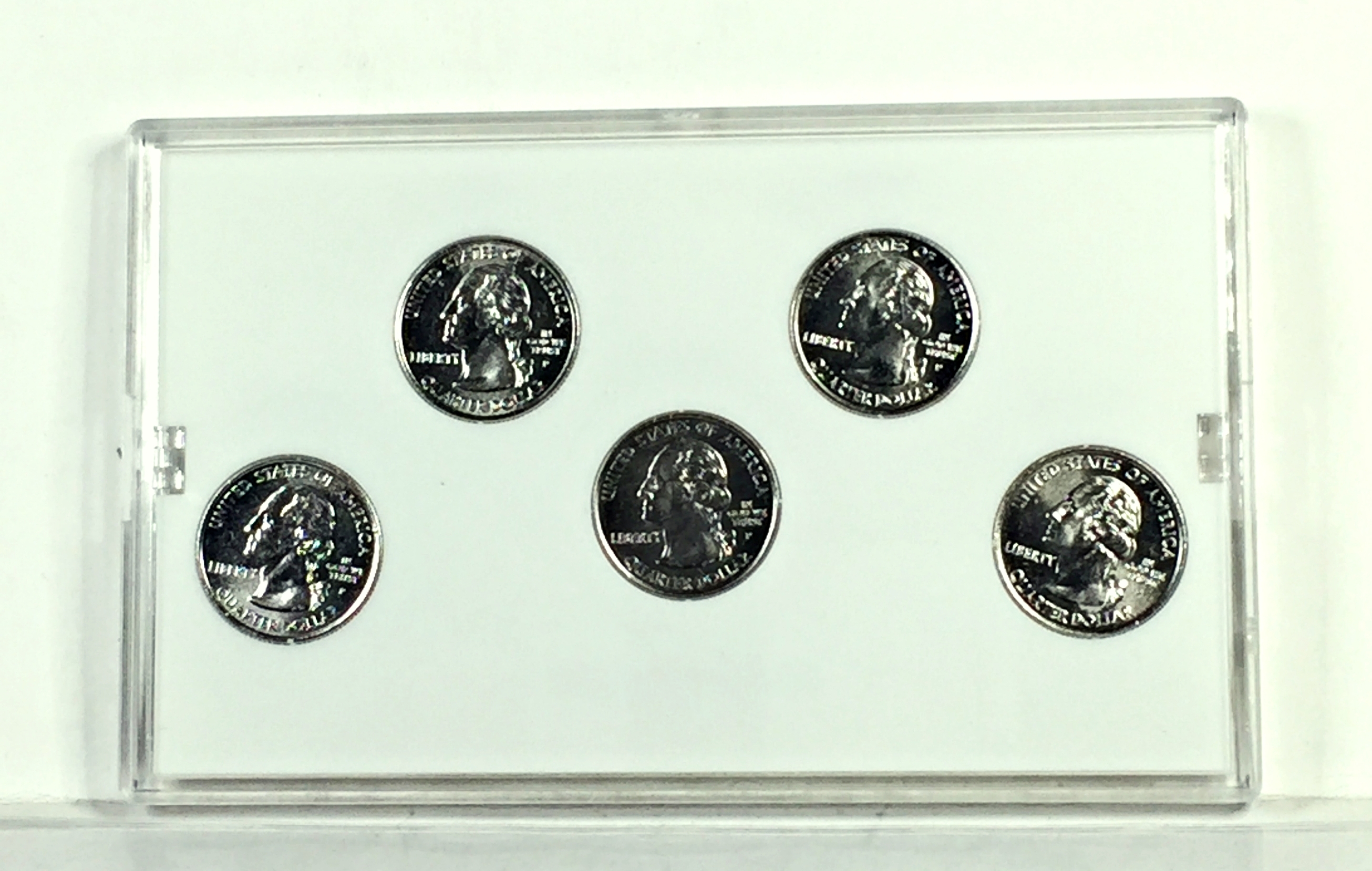 2002 Platinum Layered Edition State Quarter Collection*In Custom Holder ...