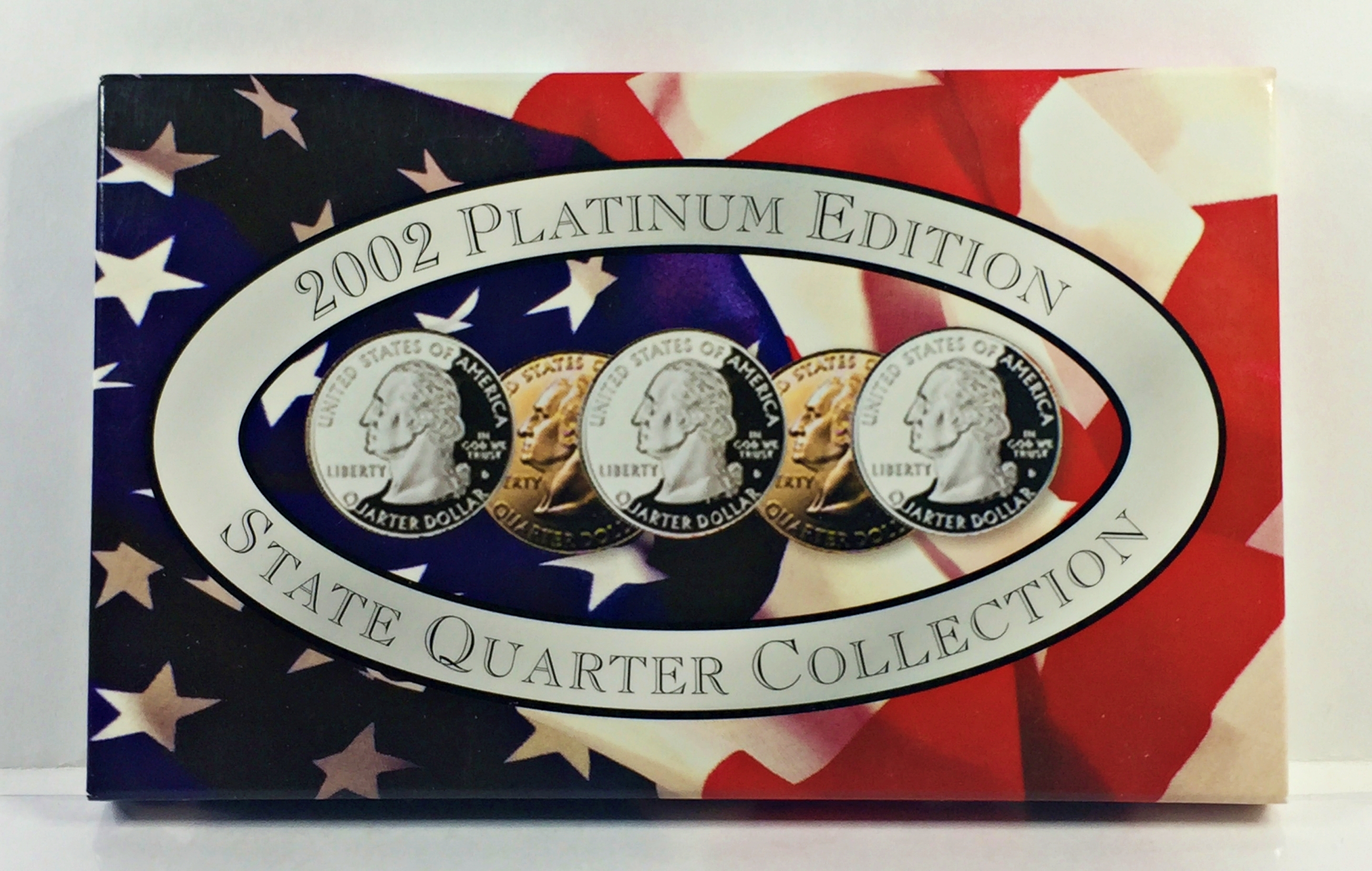 2002 Pure Platinum Layered Edition of the US State Quarter Collection ...