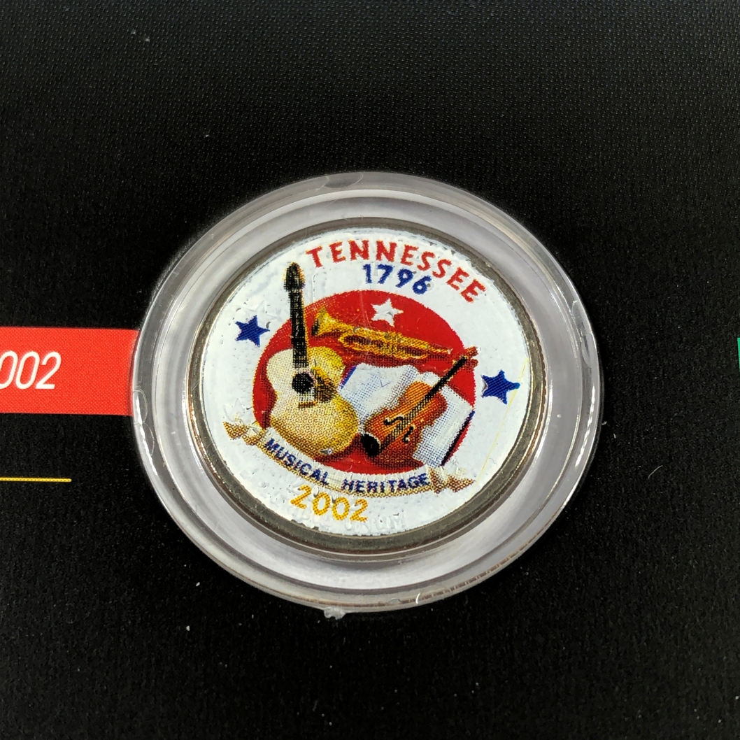 2002 Tennessee Colorized Quarter P&D Mint Mark Sets in High Grade ...