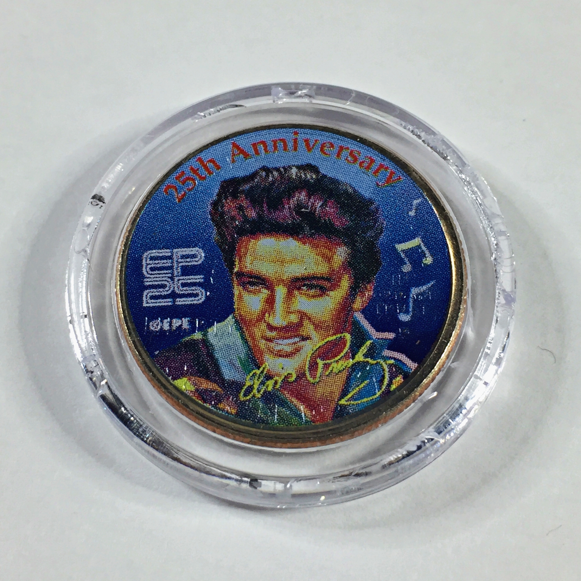 2002 Tennessee Commemorative Quarter with Colorized Elvis Presley 25th ...
