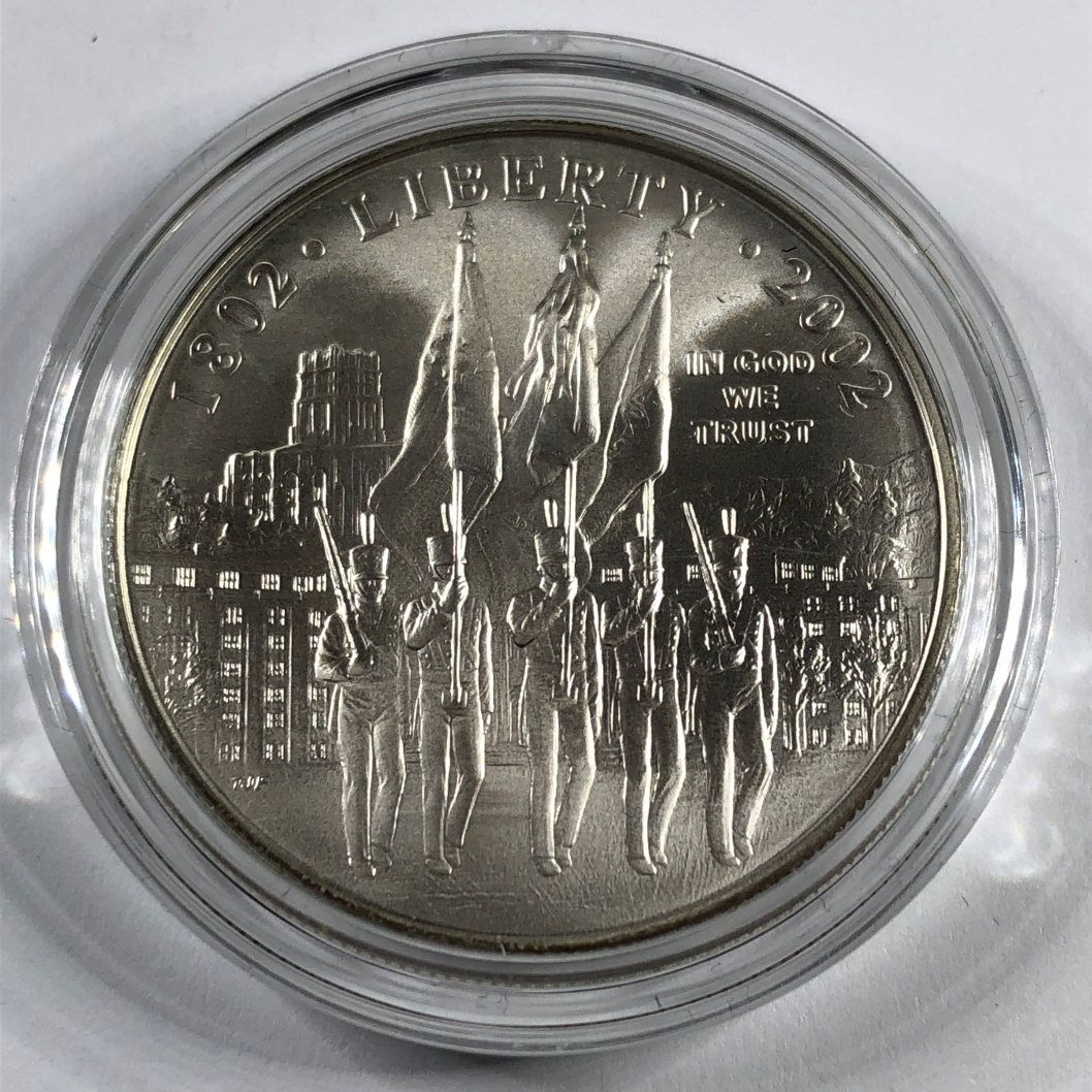 2002 US Military Academy Bicentennial Uncirculated Silver Dollar *in ...