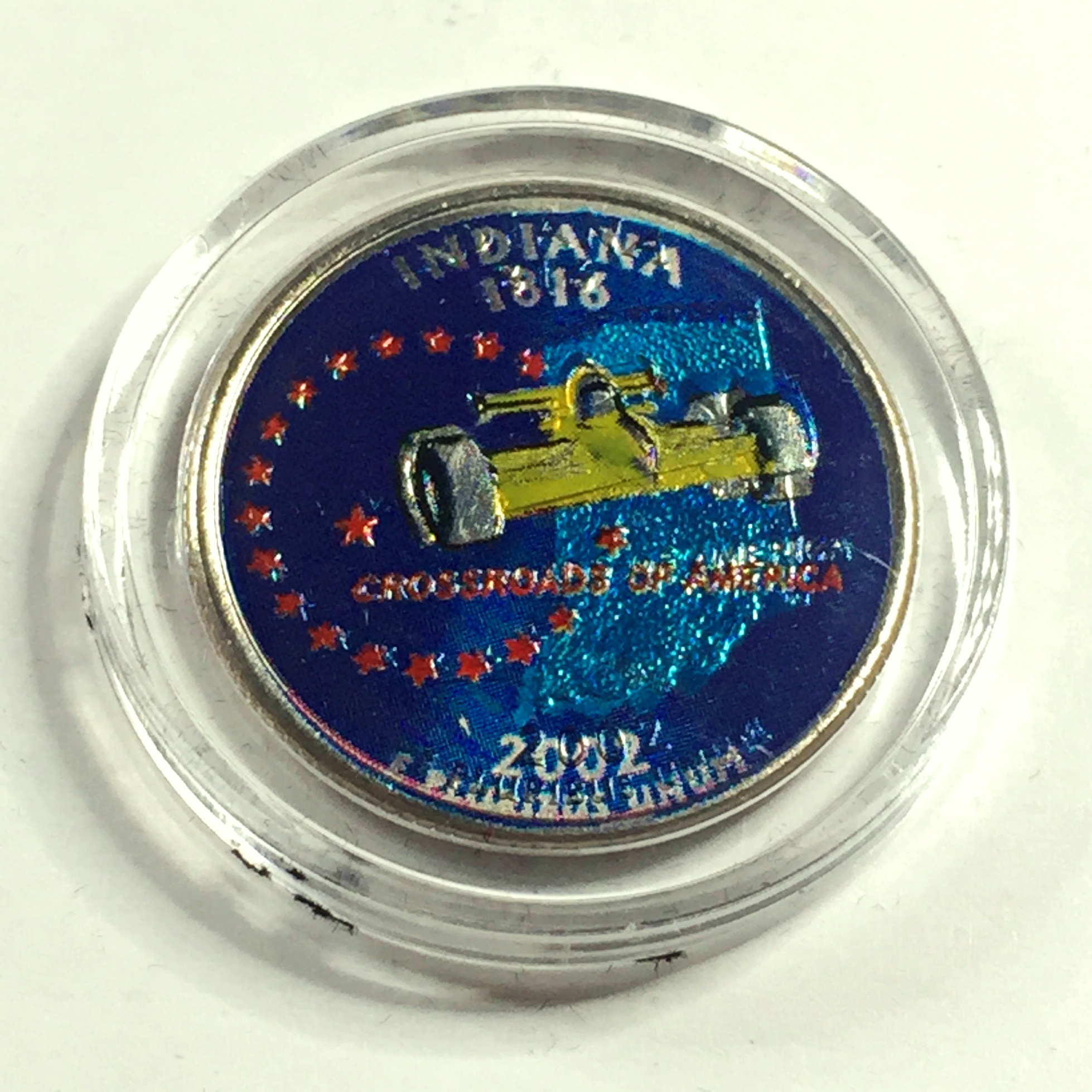 2002-D Colorized Indiana State Commemorative Quarter*Specialized ...