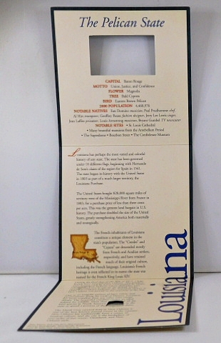 2002-D & P Louisiana State Commemorative Quarters-Uncirculated in Tri ...