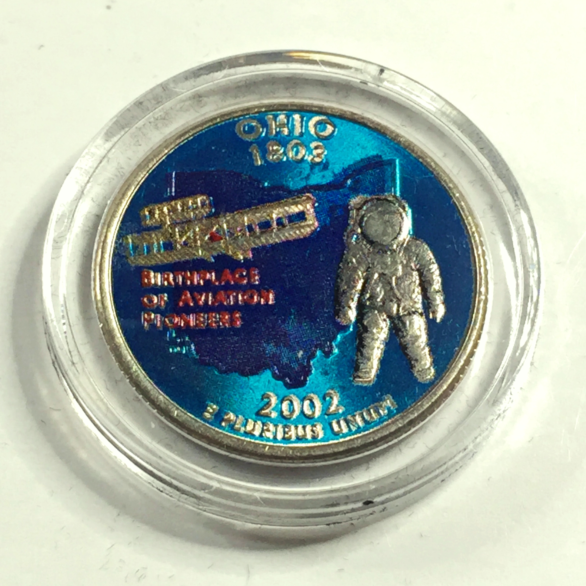 2002-P Colorized Ohio State Commemorative Quarter*Specialized Coloring ...