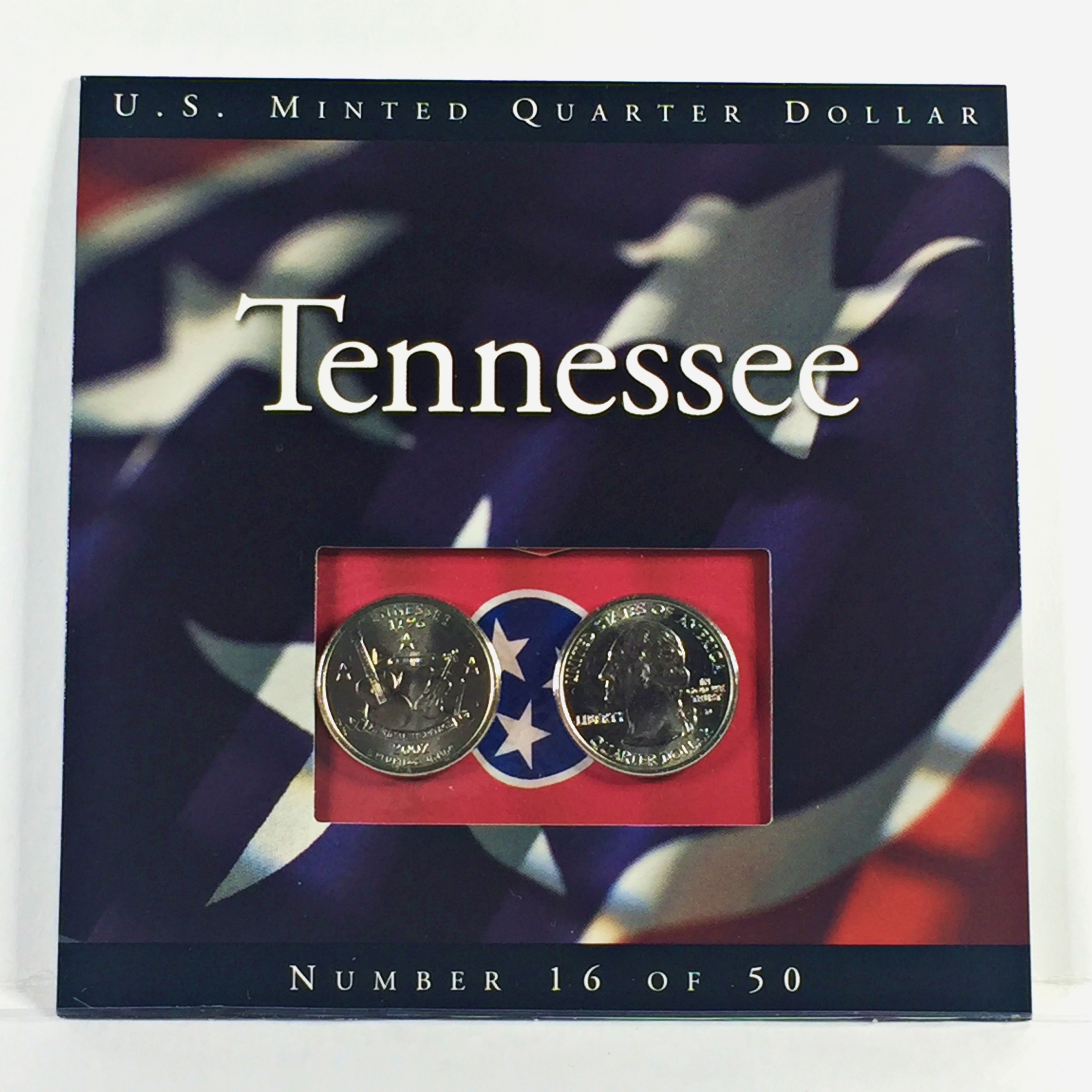 2002-P & D Tennessee Uncirculated Commemorative State Quarters in a Tri ...