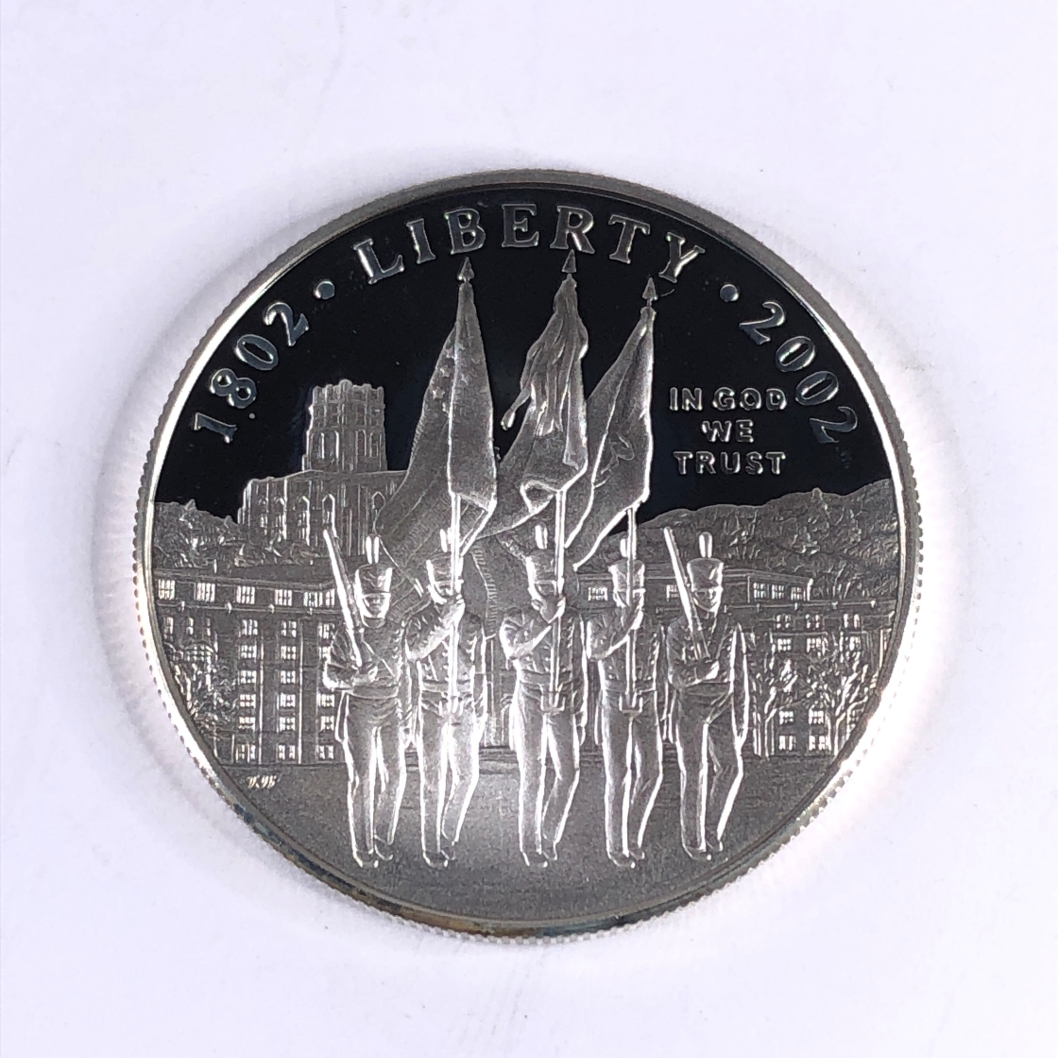 2002-W Proof Silver Dollar*Commemorating West Point Bicentennial*Deep ...