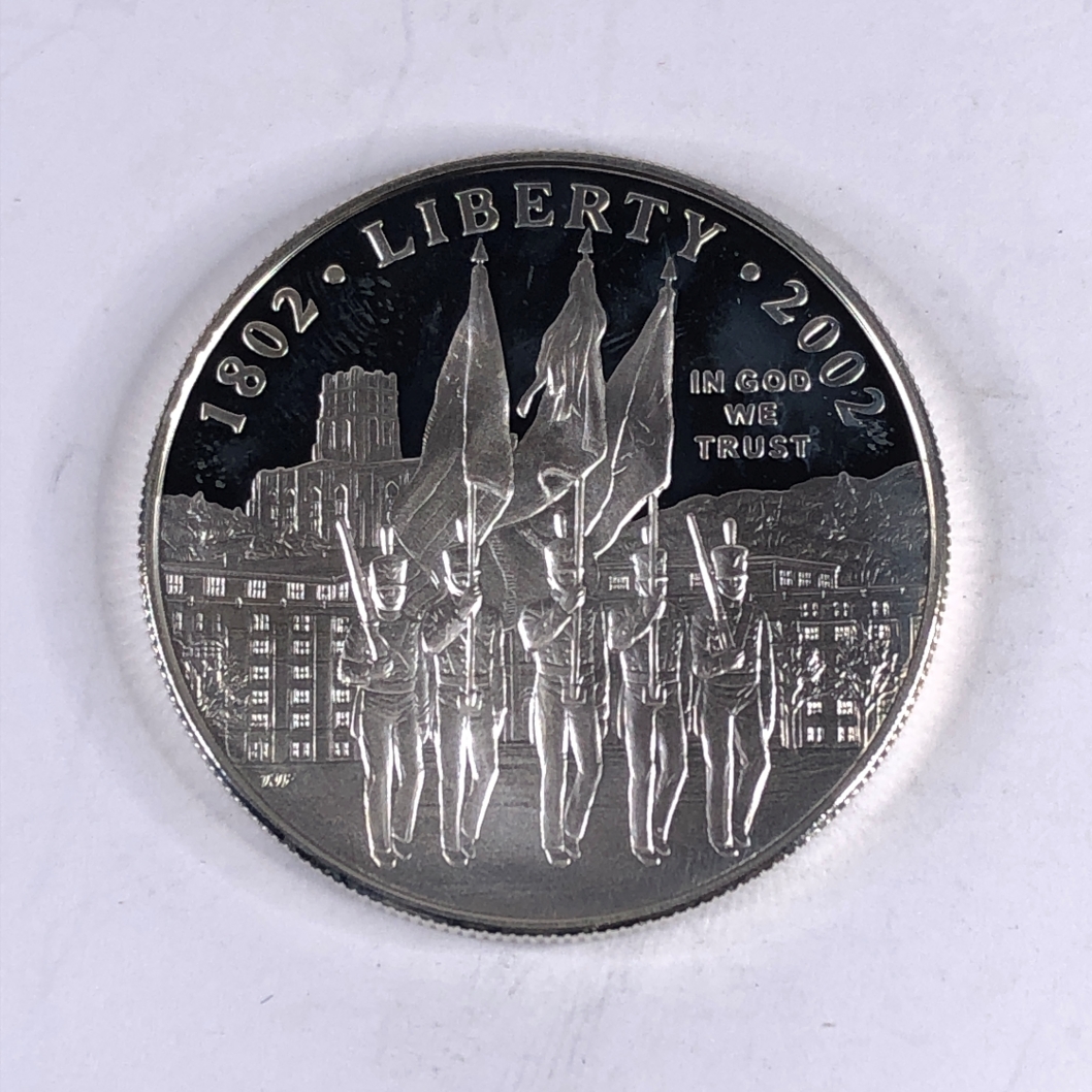 2002-W Proof Silver Dollar*Commemorating West Point Bicentennial*Deep ...